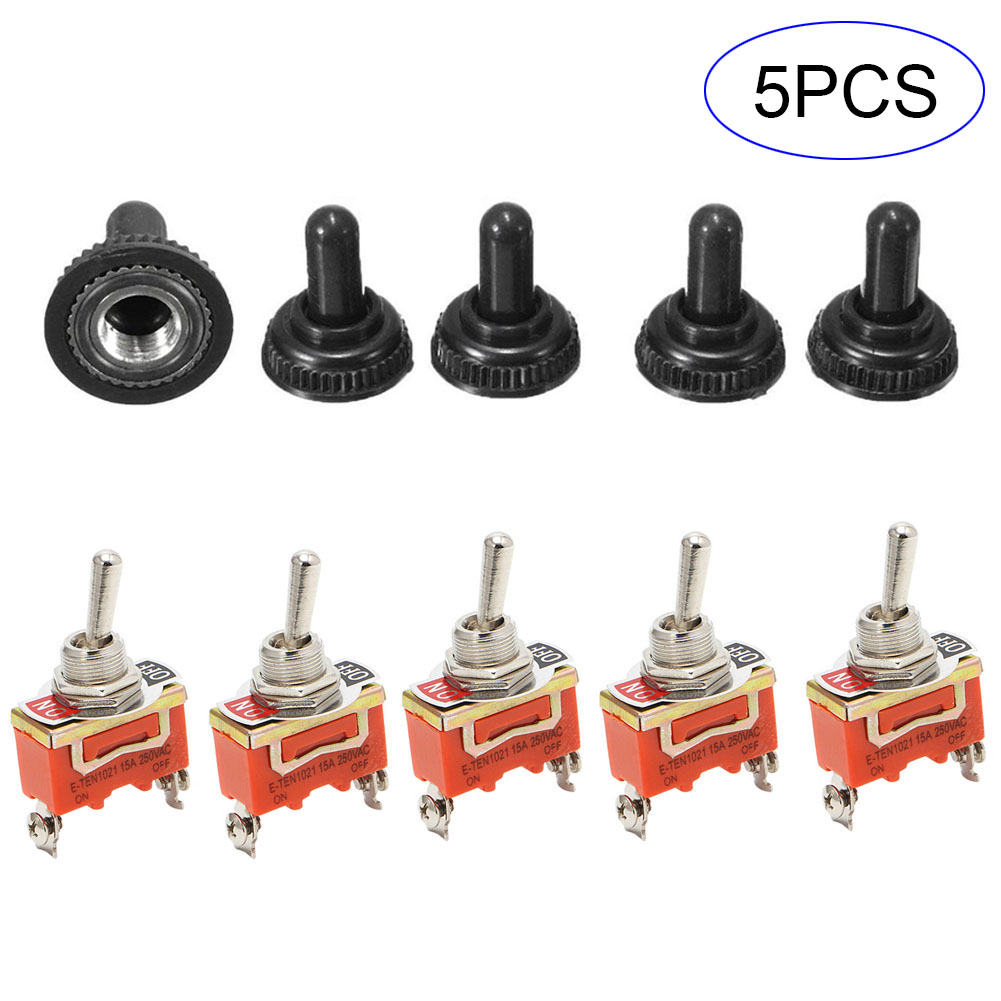 5 Pcs 15A 250 VSPST 2Pin Auto Boot ON/OFF Rocker S... – Vicedeal