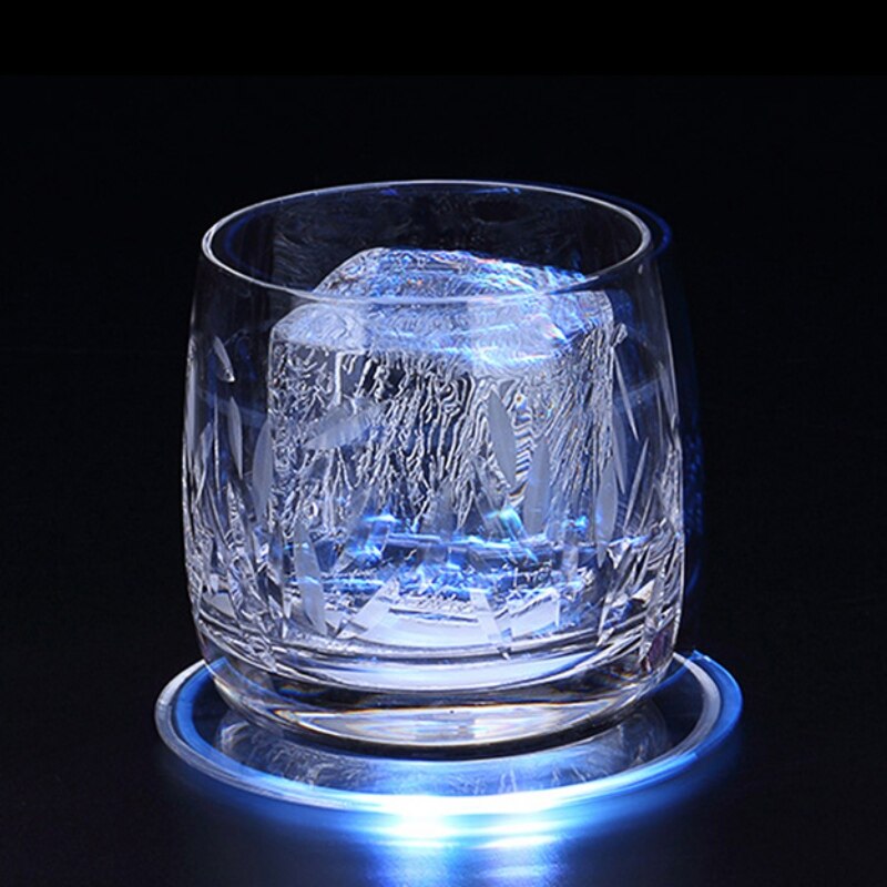 Ronde Acryl Led Light Up Coaster Bekerhouder Mat W... – Grandado