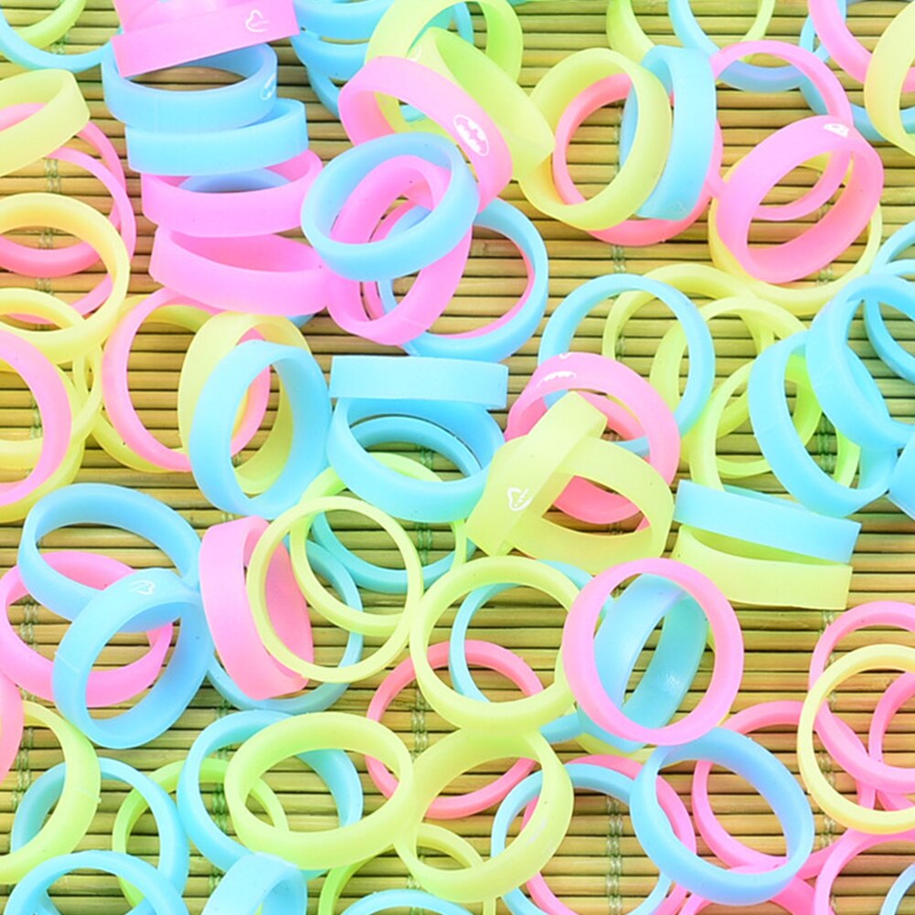 Luminous Rings Women Men Fluorescent Jewelry Cute ... – Grandado