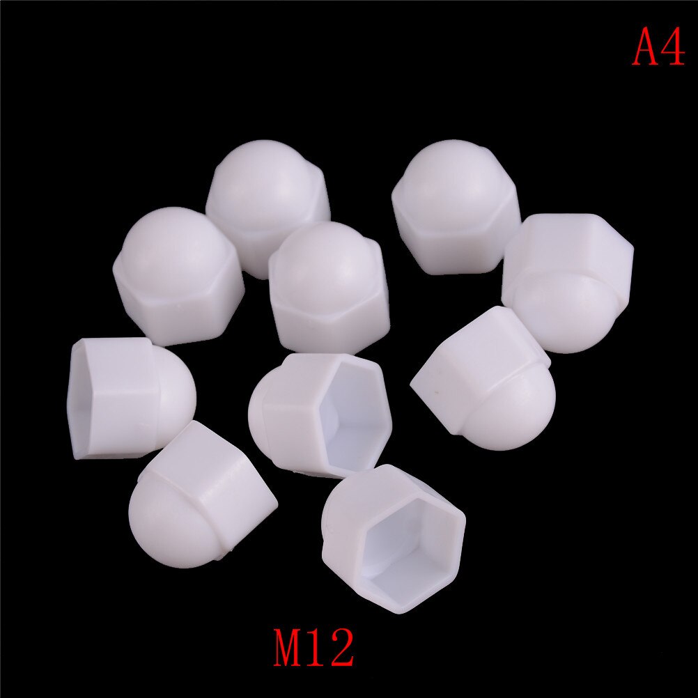 10x M6 M8 M10 M12 White Dome Bolt Nut Protection C... – Grandado