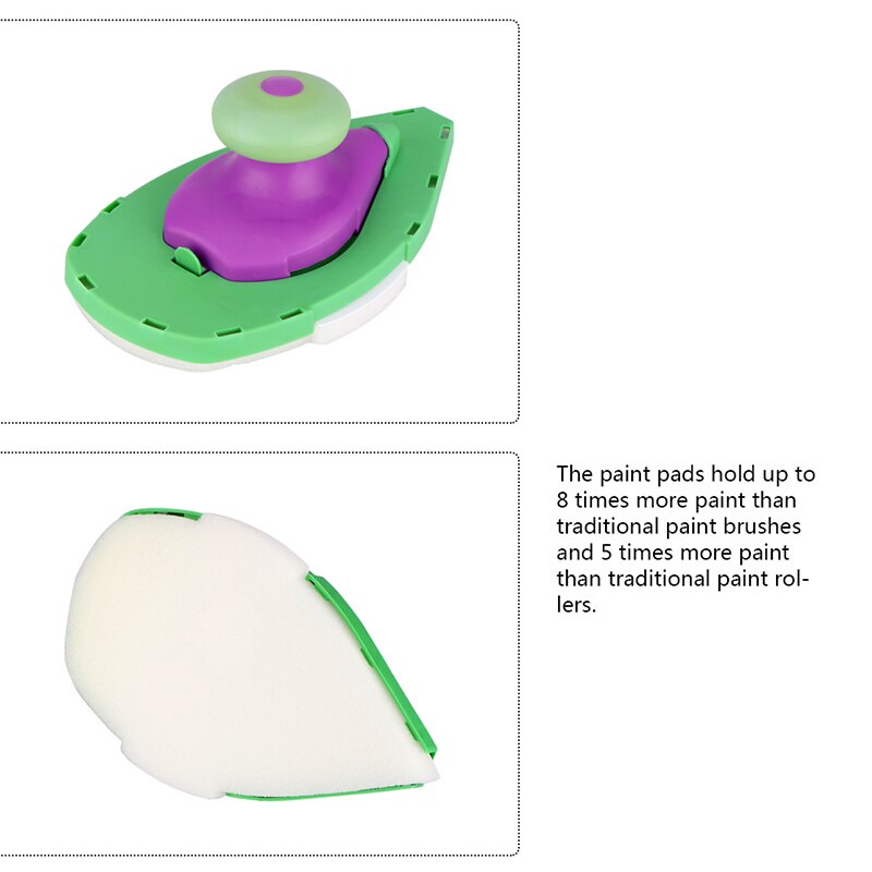 Green Triangle Paint Brush Mini Paint Brush Multi-... – Grandado