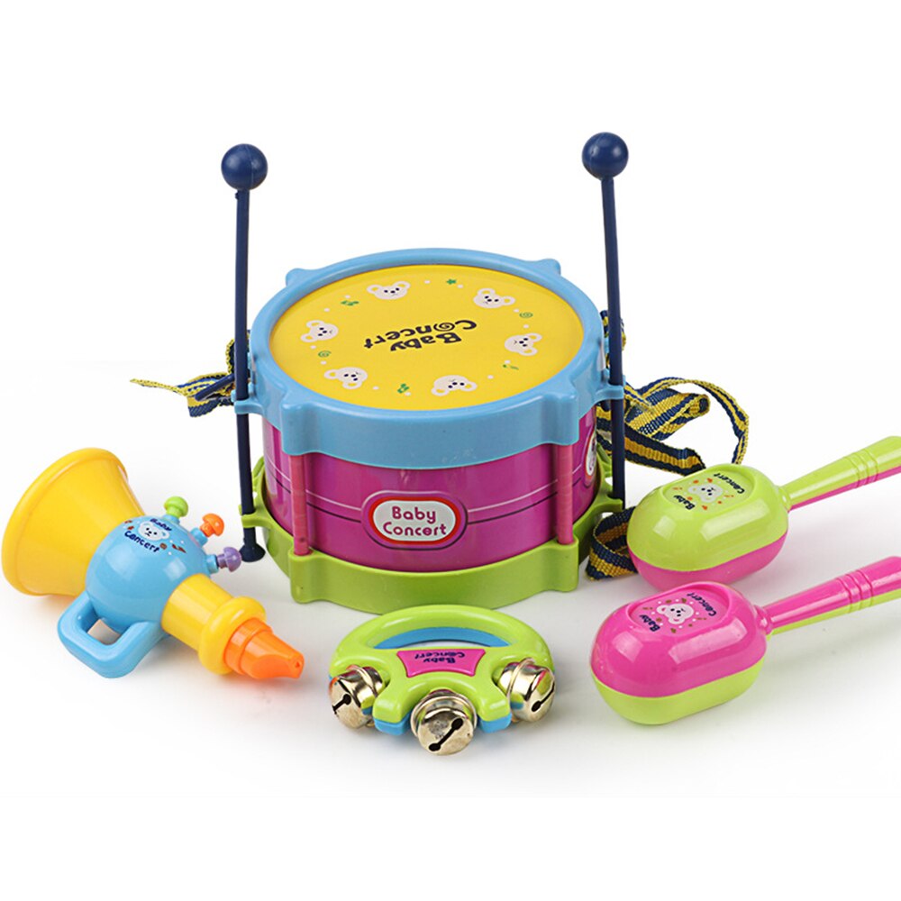 Kids Musical Instrument Toys Drum Set Includes Dru... – Grandado