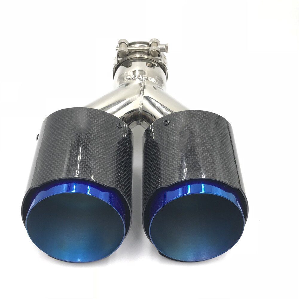 1PCS Y Style Universal Dual Glossy Carbon Fiber Ex... – Vicedeal