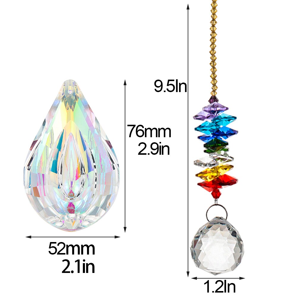 30Mm Kroonluchter Crystal Ball Suncatcher Rainbow ... – Grandado