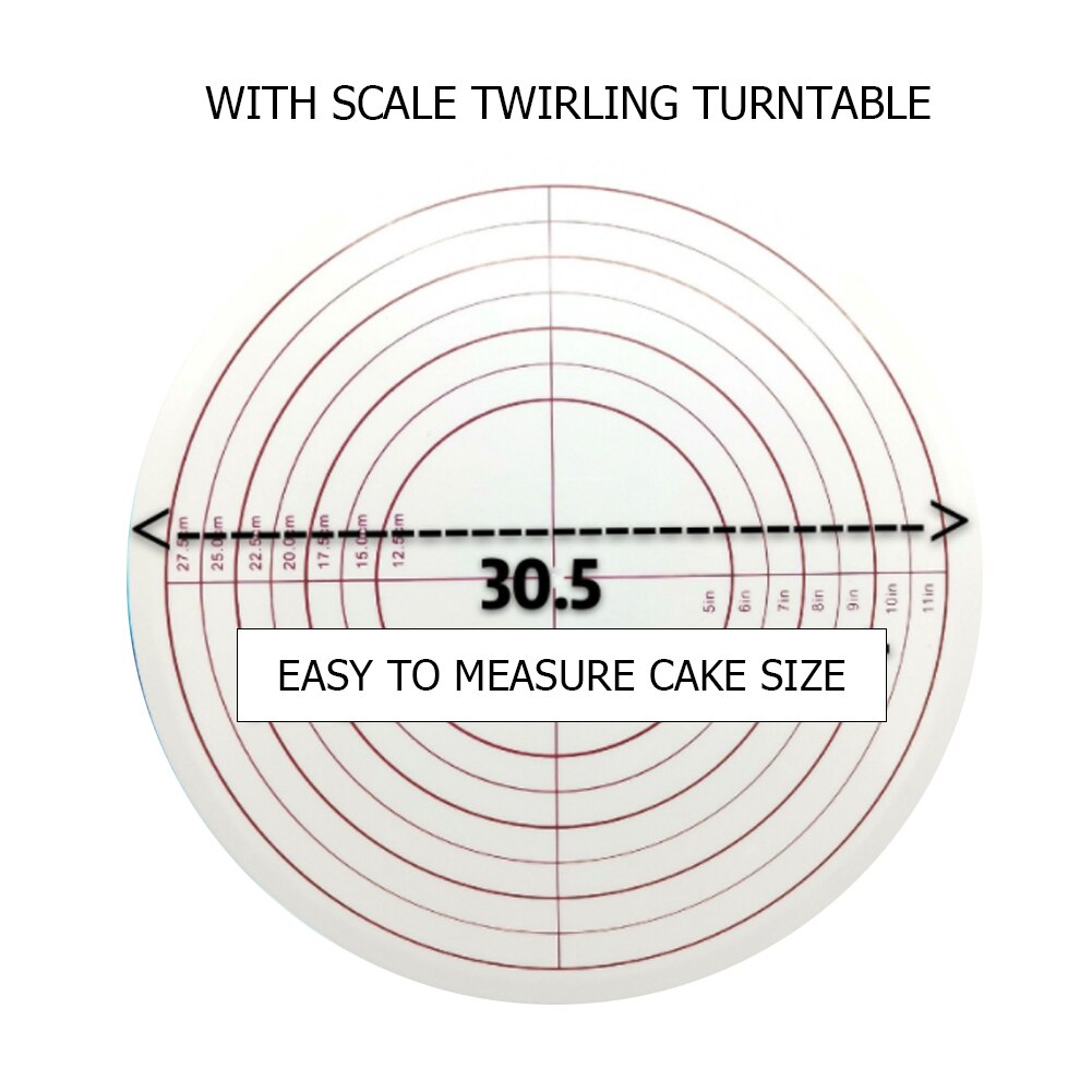Snap Buckle Fixable Cake Turntable Stand Light Sta... – Grandado