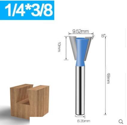 1pc 1/2" 1/4" Shank Rod Dovetail Router ... – Grandado