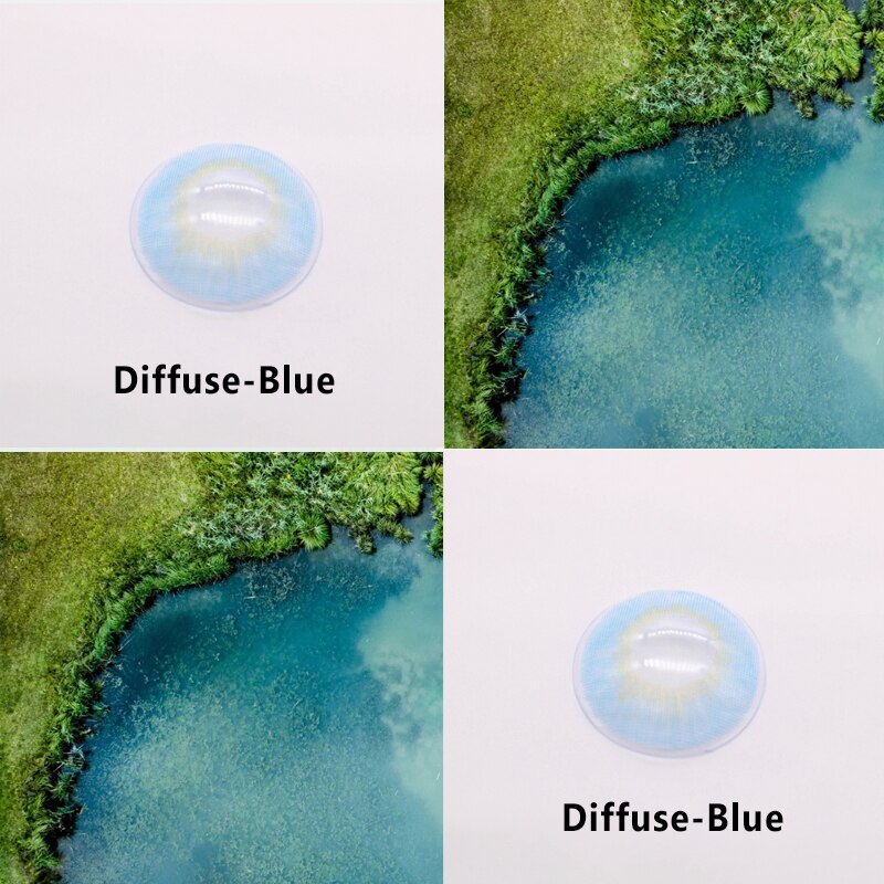 1 Pair Light cyan Color Beautiful Pupil Contact Lenses Cosmetic Contact ...