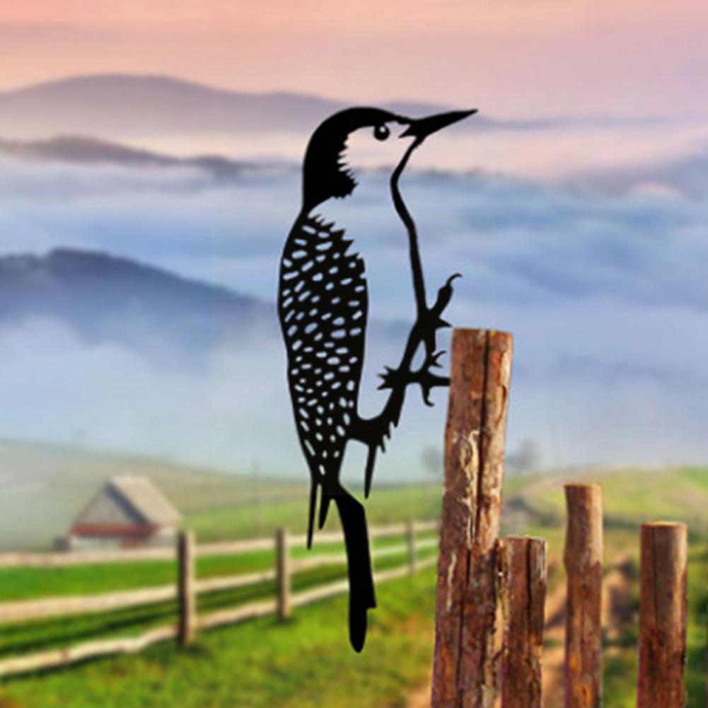 Metal Art Bird Insert For Outdoor Garden Backyard ... – Grandado