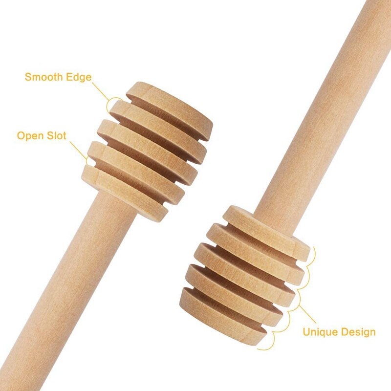 72 Pcs Mini 3-Inch Houten Honing Roeren Sticks, In... – Grandado