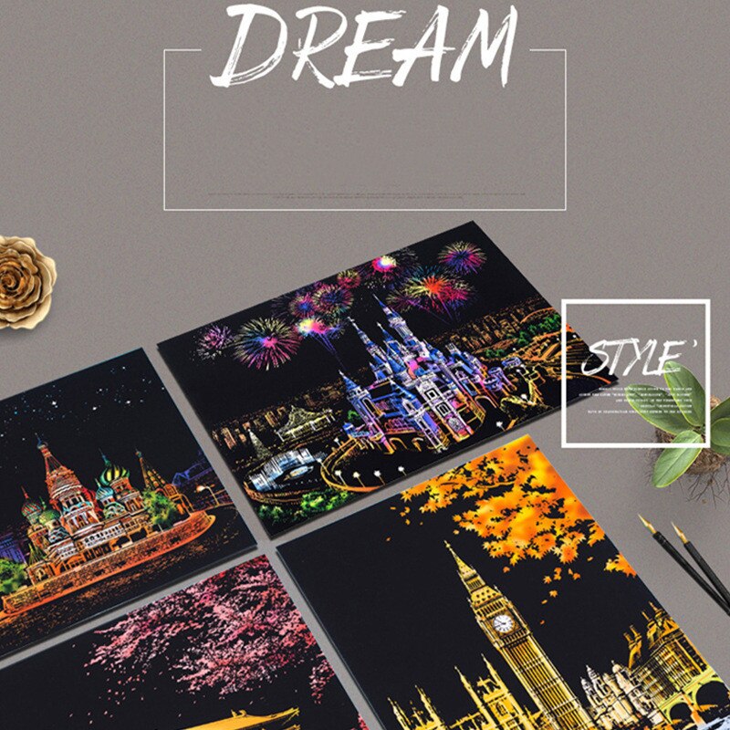 40.5x28.5 CM DIY Manual Famous City Night View Scr... – Grandado