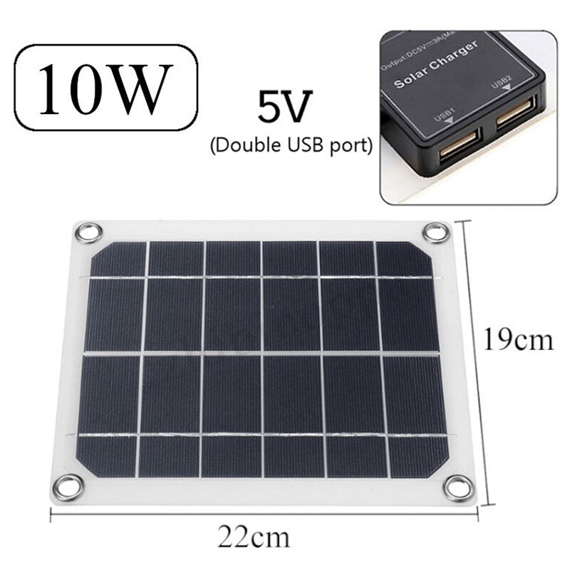 12-18V 10/15/20/25W Solar Panel DC/USB Charging Du... – Grandado