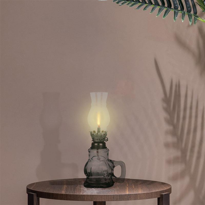 Vintage Glass Kerosene Lamp Retro Kerosene Lamp Po... – Vicedeal