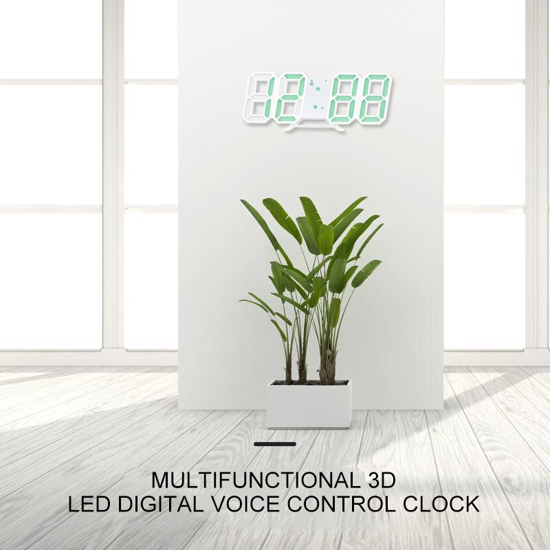 3D LED Wall Clock Modern Digital Wall Table Clock ... – Vicedeal