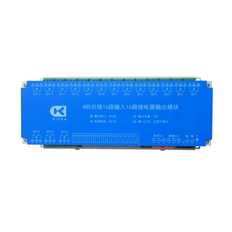 485 Bus 16-Weg Input 16-Weg-uitgang Relais Module ... – Vicedeal
