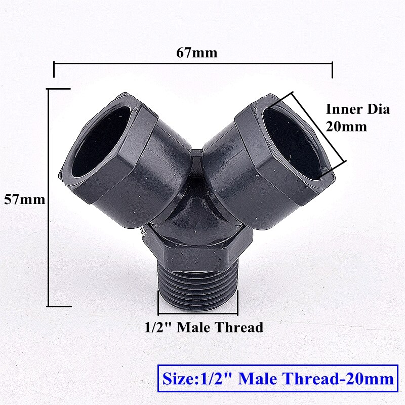 1Pc 1/2" 1/4" Female/Male Thread 20mm UPVC Connect... – Grandado