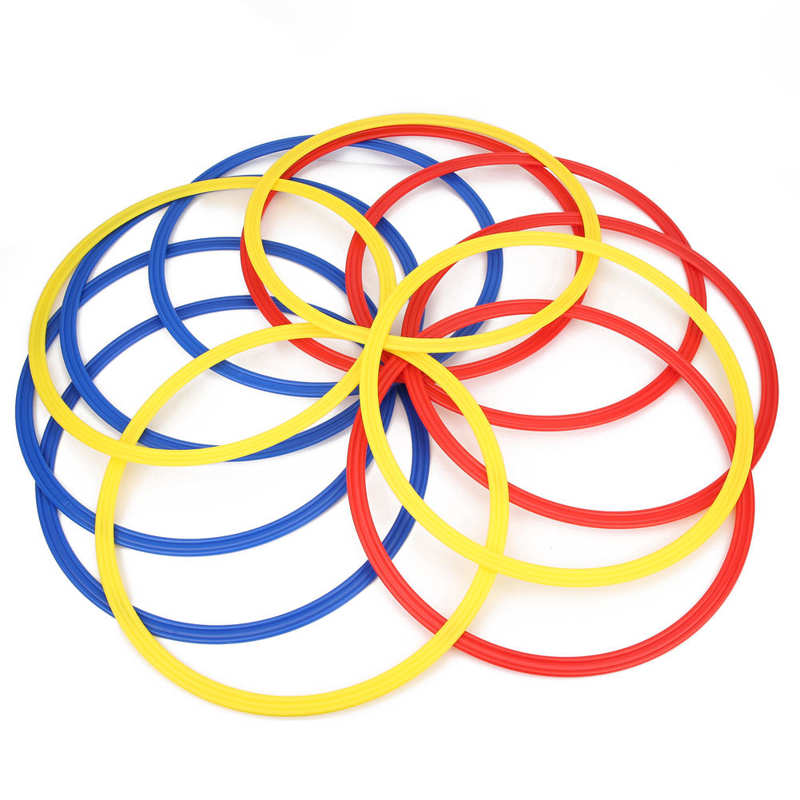 12pcs Dia 40cm Soccer Speed Agility Rings Football... – Grandado