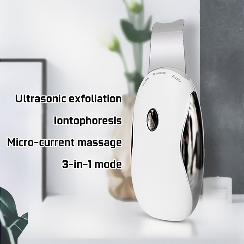3 in 1 USB Ultrasonic Shovel Skin Scrubber Massage... – Grandado