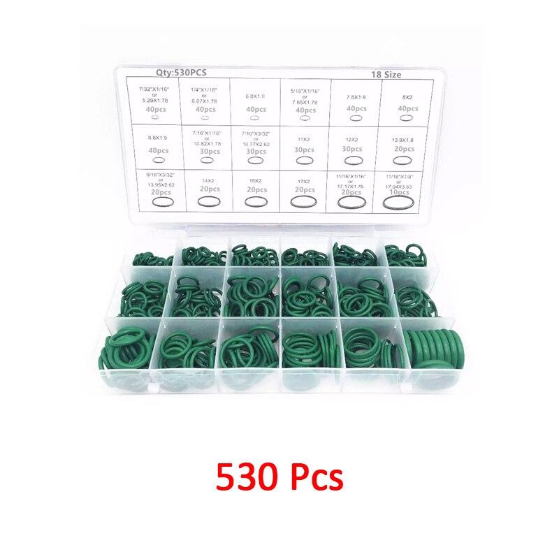 225/270/530Pcs Silicone Rubber O-Ring Kit Nbr Afdi... – Grandado