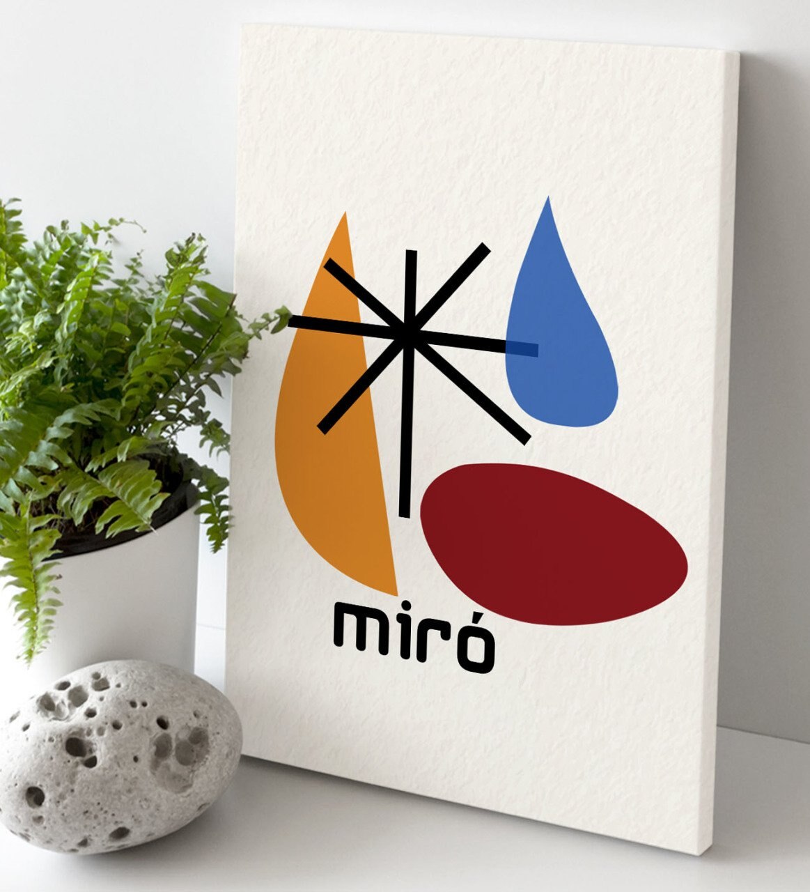 Miro Ontworpen Canvas Tafel 30X50Cm Woondecoratie ... – Grandado