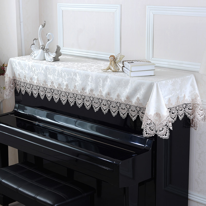 200x90cm European-style white lace piano cove comm... – Grandado