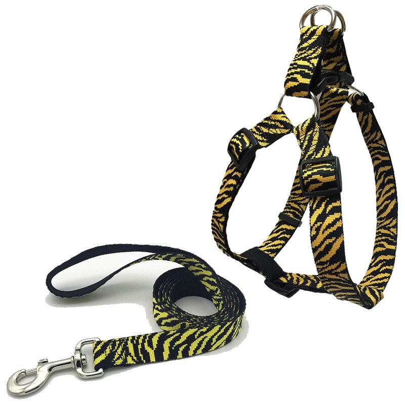 Tijger Luipaard Print Dog Harness En Leash Set Hon... – Grandado