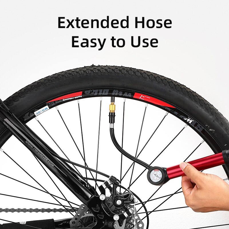 150PSI bicycle air pump, tire pump with hose press... – Grandado