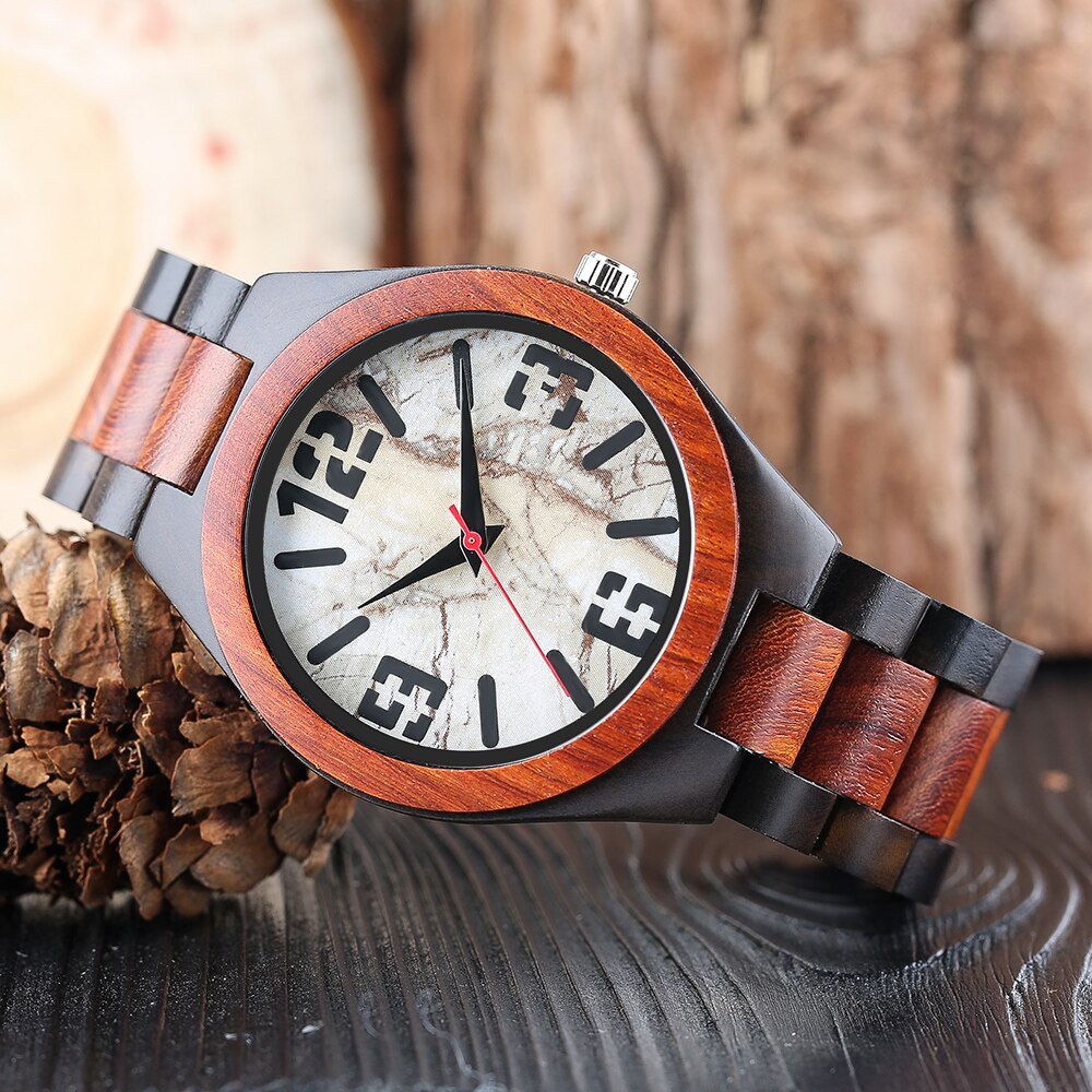 Luxury Watches Men Handmade Wooden Casual 100% Ful... – Vicedeal