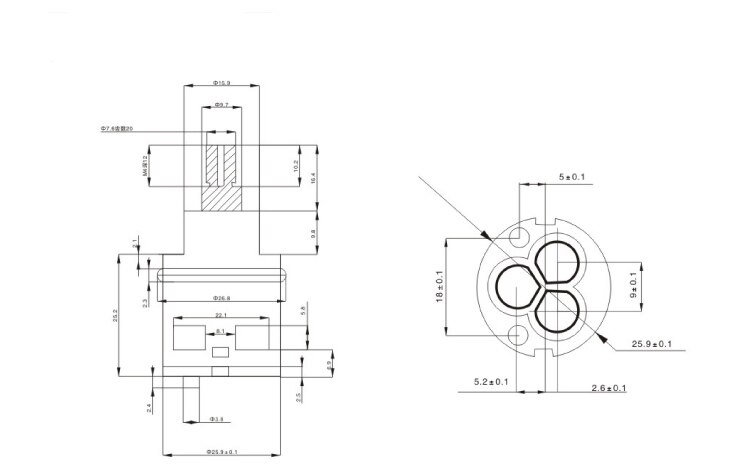 26MM Shower Faucet Spool Third Gear Ceramic Spool ... – Vicedeal