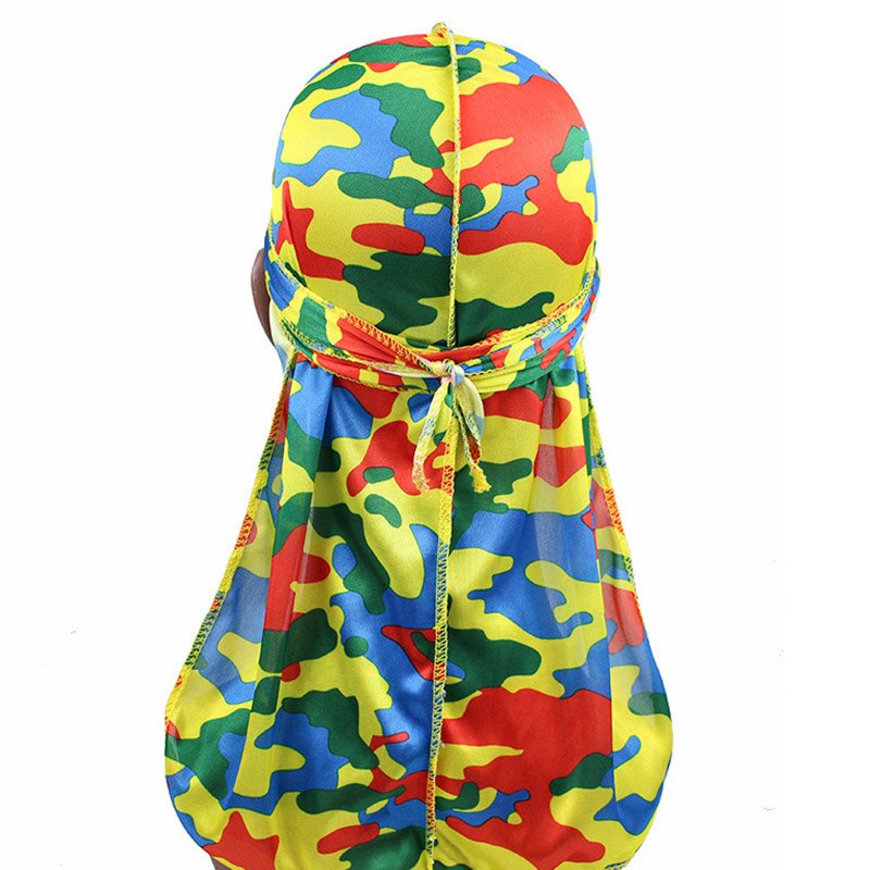 Men's Silky Durags Turban Print Adjustable Comfort... – Grandado