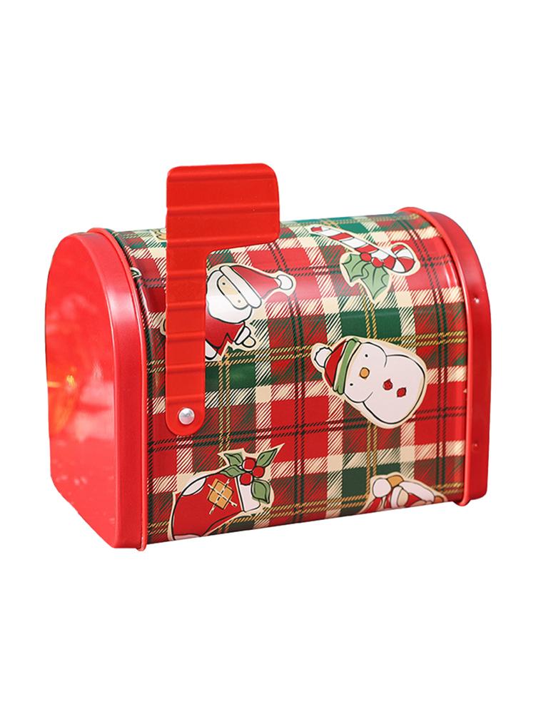 Christmas Snowman Santa Elk Mailbox Box Red Christ... – Grandado