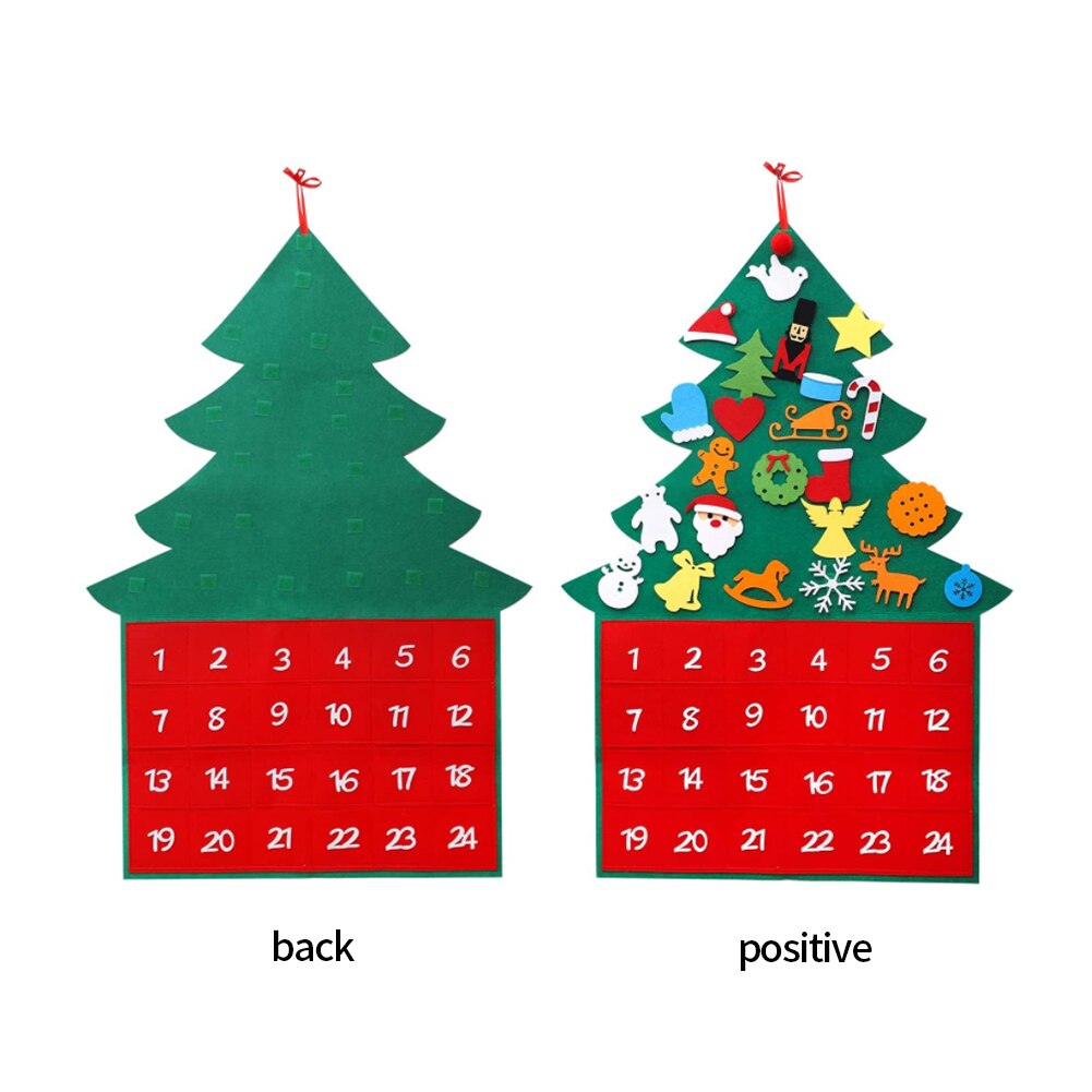 DIY Crafts Toys Felt Christmas Tree Advent Calenda... – Grandado