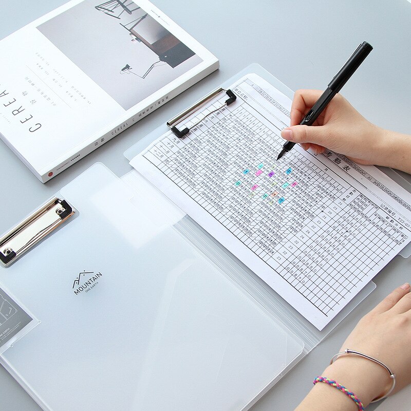 Transparante Klembord A4 Plastic Rapport Map Docum... – Grandado