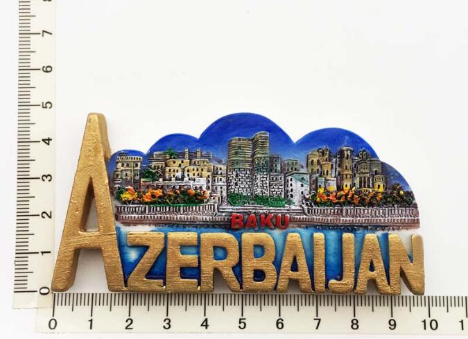 Azerbaijan, Central Asia fridge magnets sticker Re... – Grandado