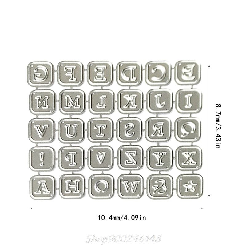 Alphabet Letters Metal Cutting Dies Stencil Scrapb... – Vicedeal