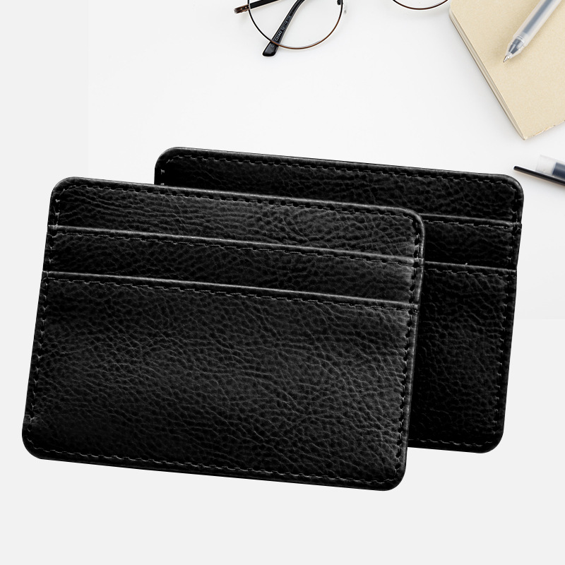 Ultra-thin Credit Card Holder Wallet Leather Small... – Grandado