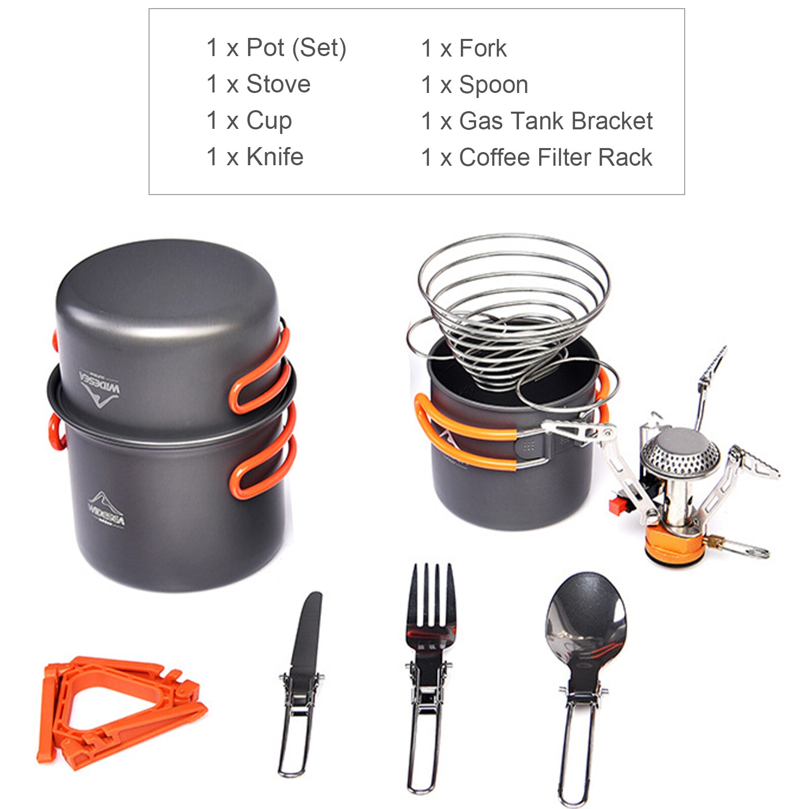 Portable Integrated Camp Cookware Handle Alumina C... – Grandado
