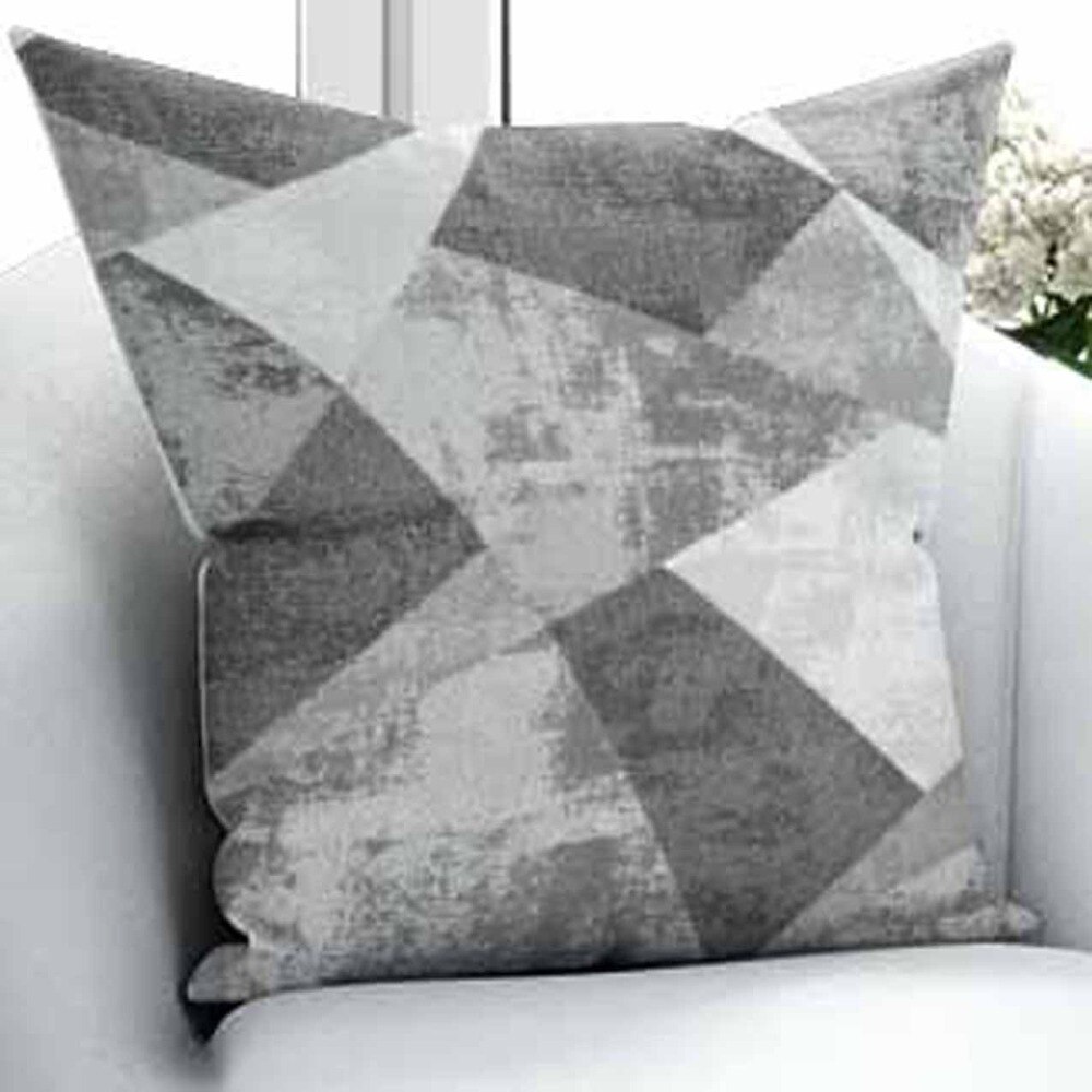 Else Gray Black White Triangles Patchwork Nordec 3... – Grandado