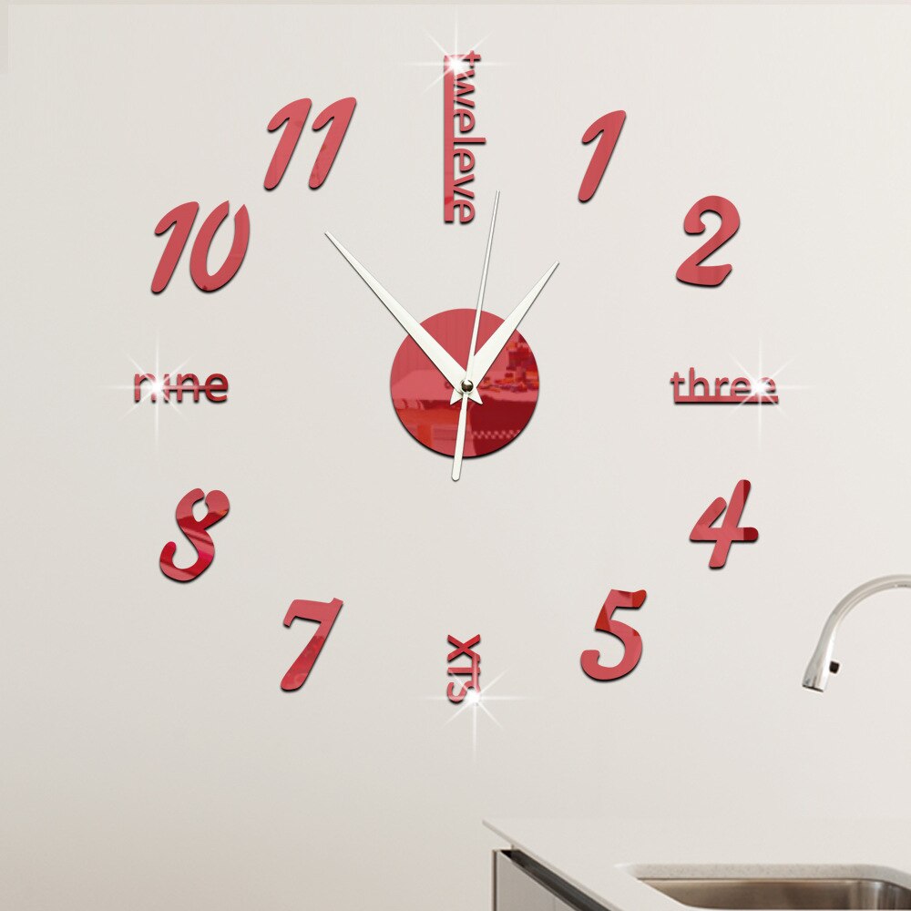Nuevos Relojes de pared con espejo 3D DIY, moderno... – Grandado