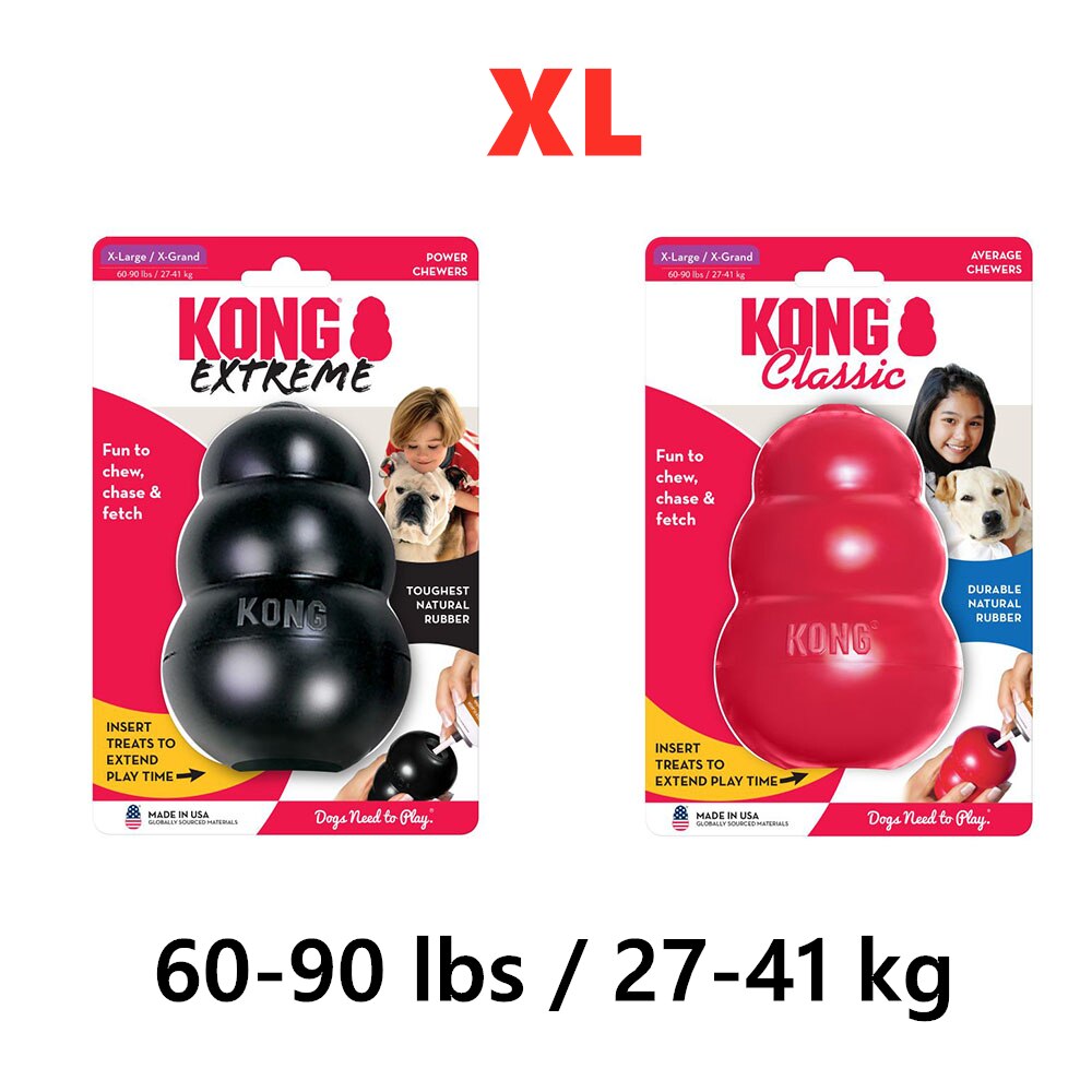 XL-Size KONG Classic Dog Chew Toy Collection Up to... – Grandado
