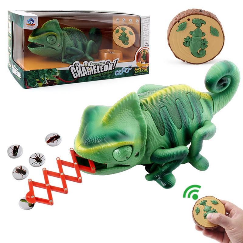 Electric Chameleon Toy Remote Control Crawling Liz... – Vicedeal
