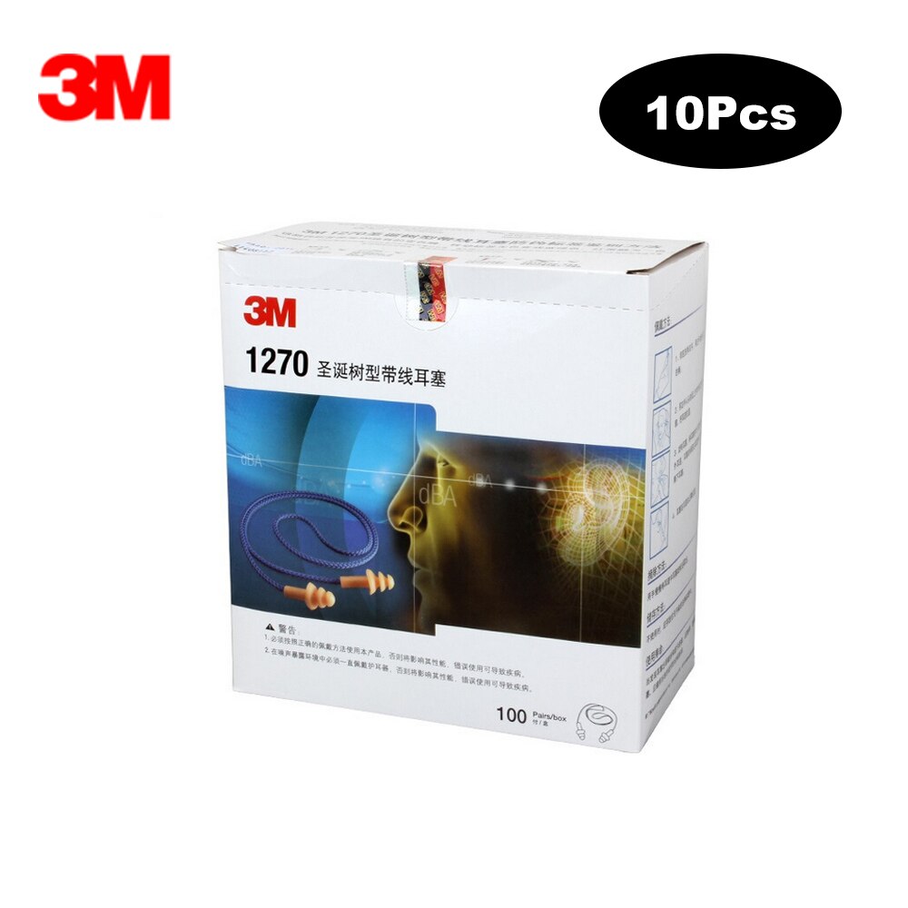 10Pcs 3M 1270 E-A-R Push-Ins Corded Noise Reductio... – Grandado