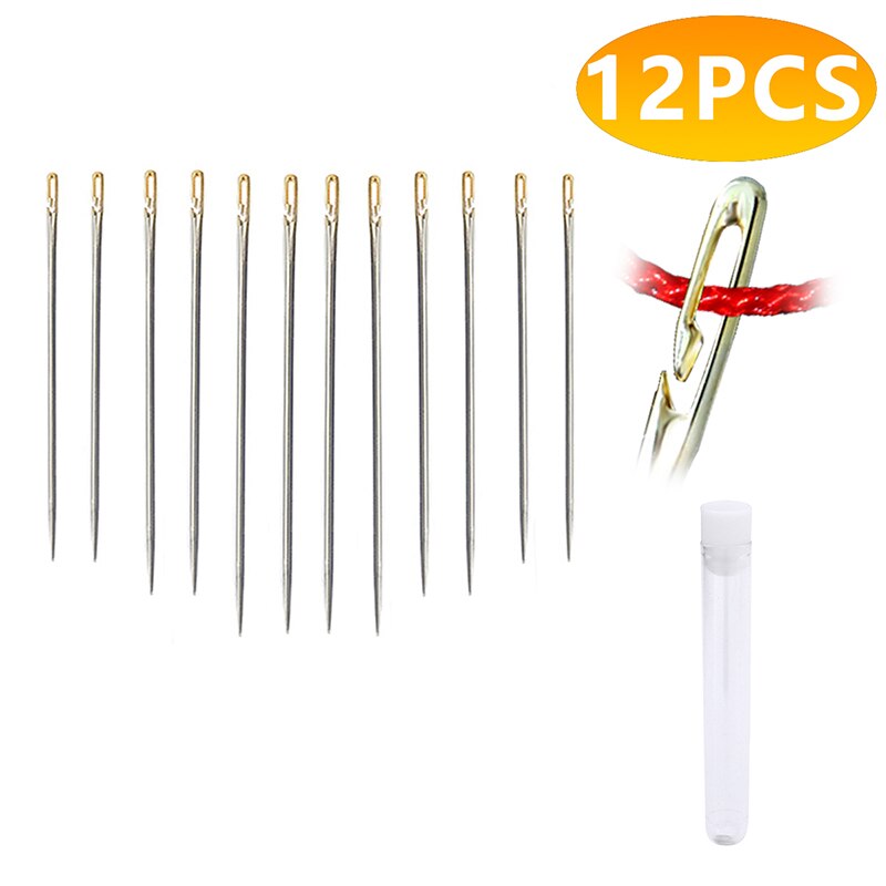 12pcs Blind Needle Elderly Needle Side Hole Hand H Vicedeal