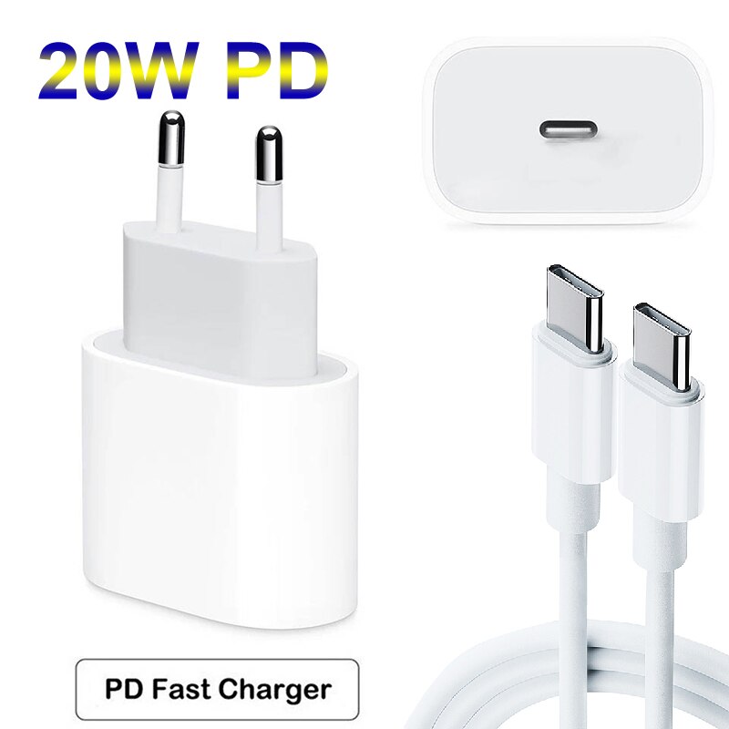 Cargador rápido para iPhone 12, Cable USB C, PD, e... – Grandado