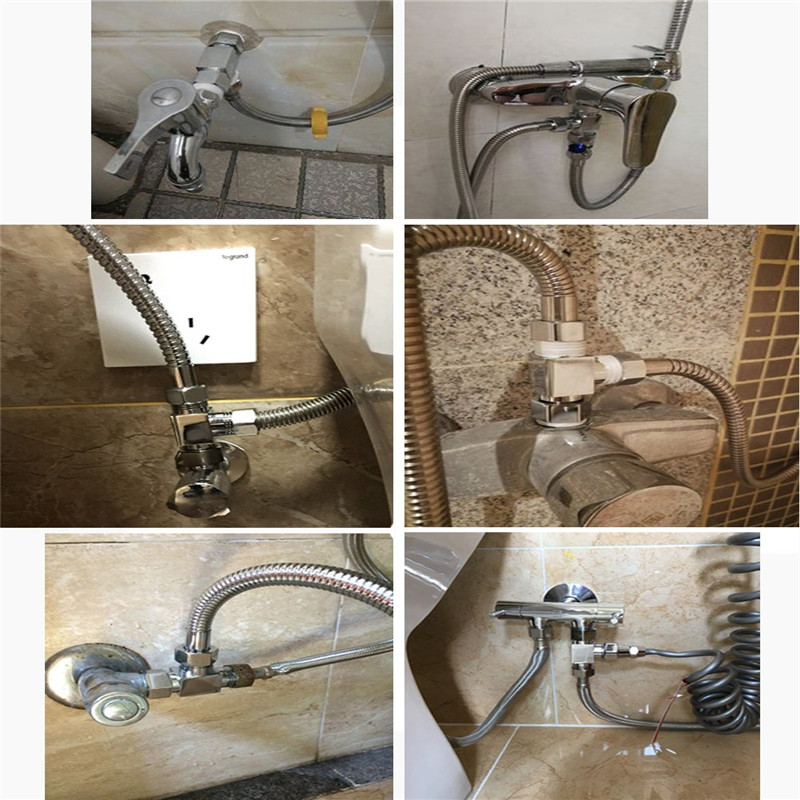 1/2" Brass Chrome 3 Way Diverter Hose Fitting... – Grandado