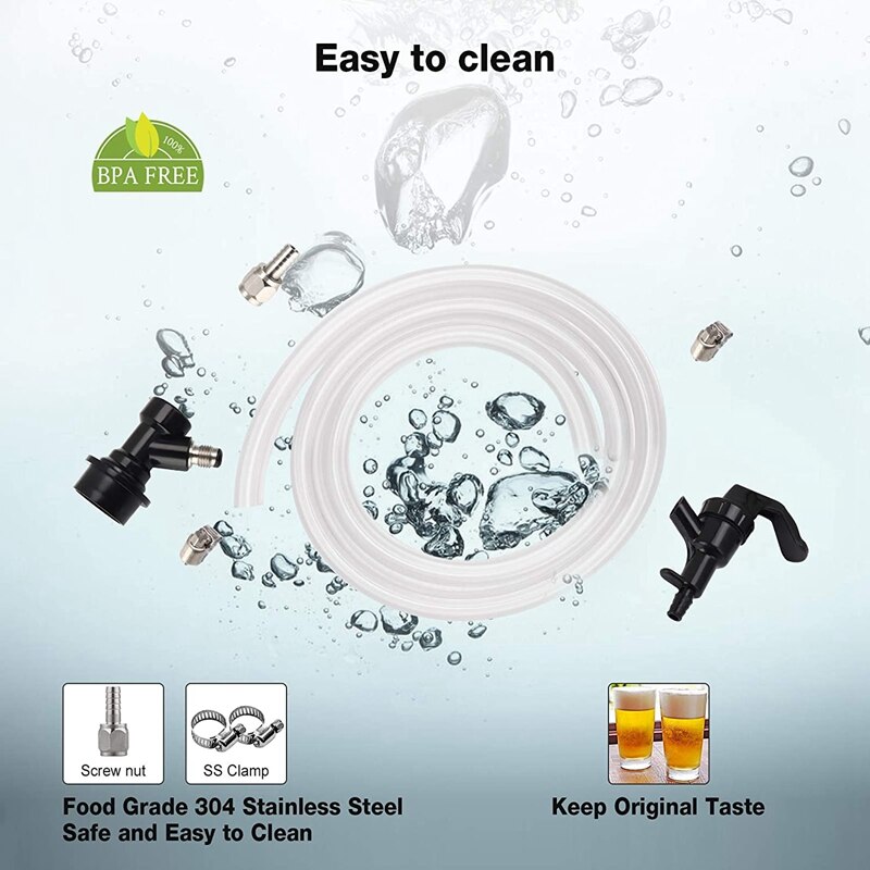 3Ft Beer Line Assembly, Ball Lock Disconnect Liqui... – Vicedeal
