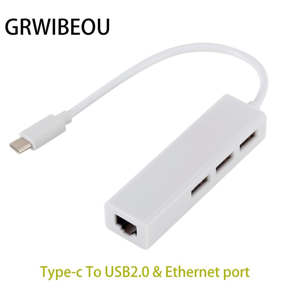 usb3.1 type-c port to usb hub & RJ45 100Mbps e... – Vicedeal