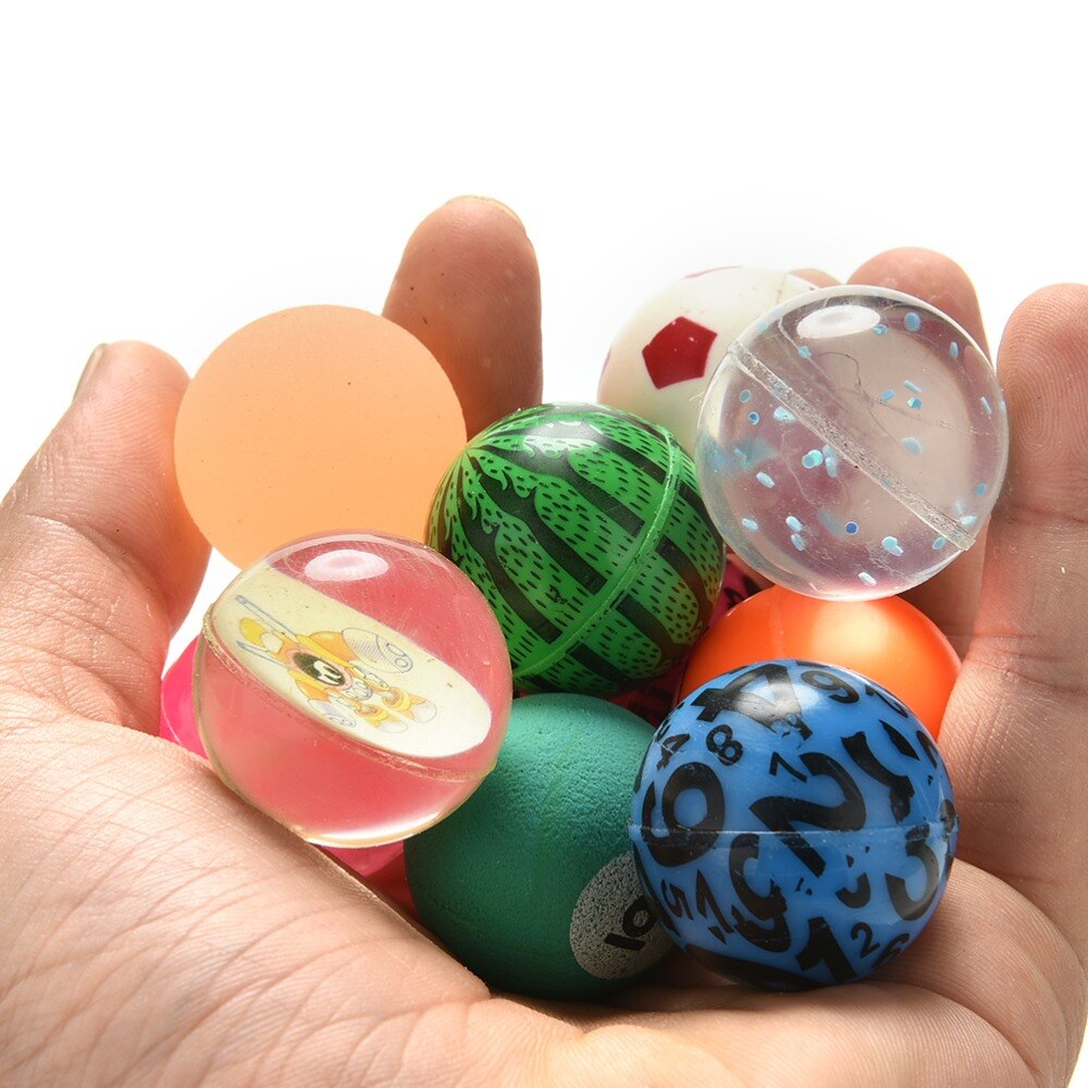 10pcs Mixed Small Bouncing Ball Rubber Toy Balls S... – Grandado