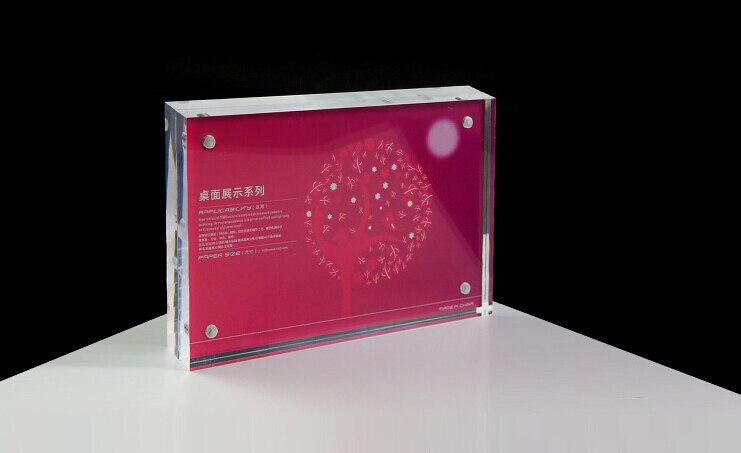 6 inch clear magnetic acrylic block, card / poster... – Grandado