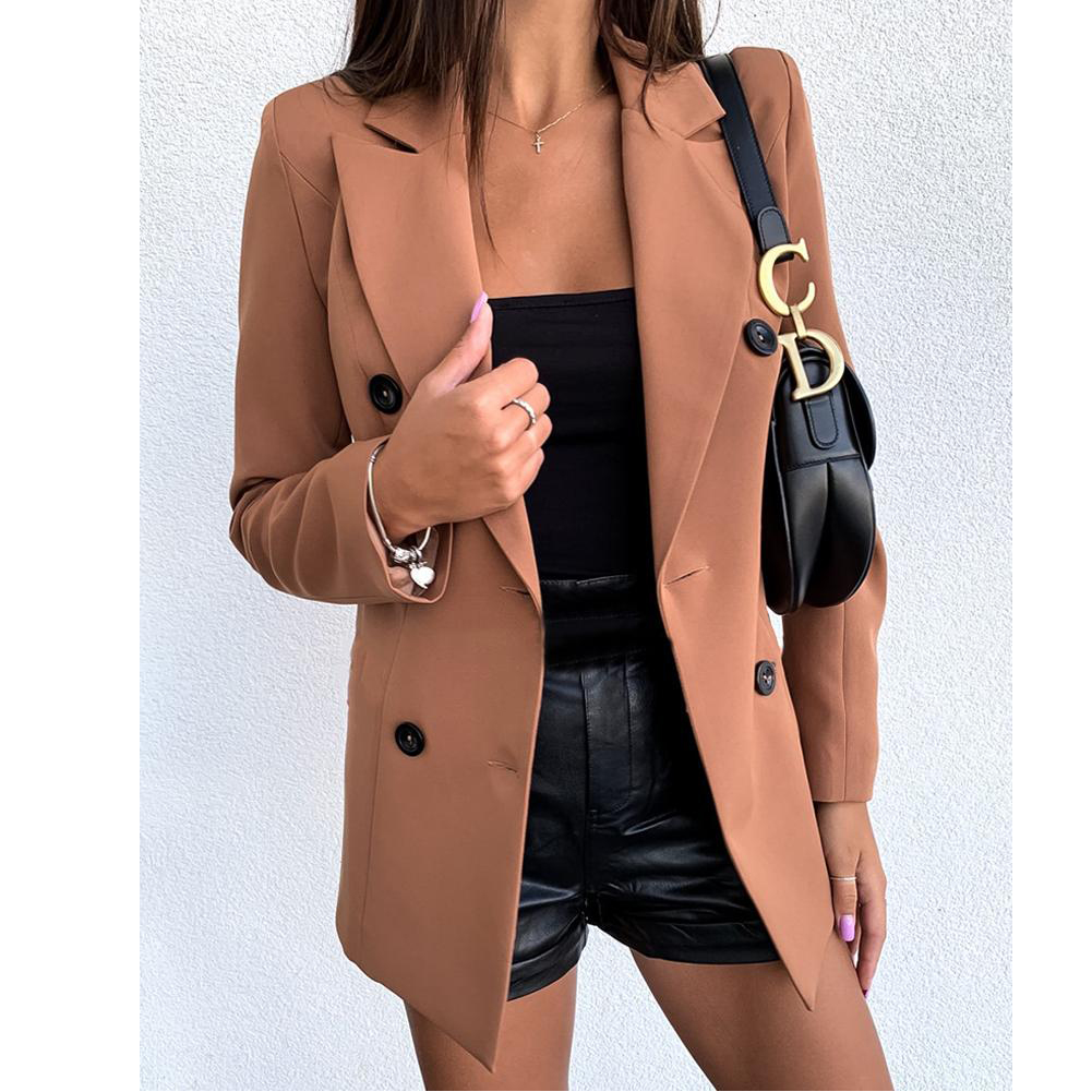 Women Slim Lounge Blazer Jacket Top Autumn Winter ... – Grandado