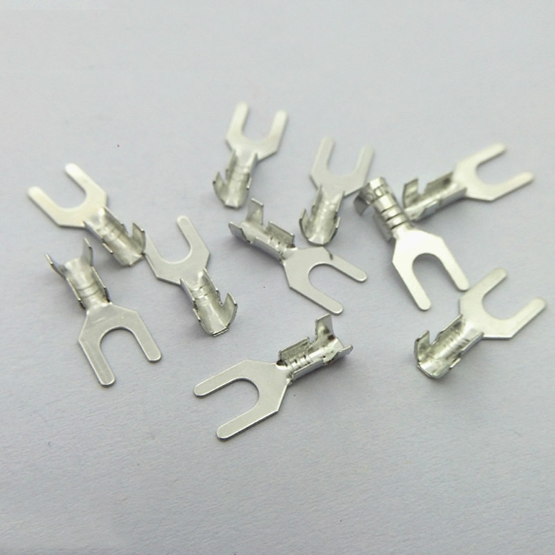 100Pcs 3.2 Fork-shaped Lug Cold-pressed Terminal M... – Grandado